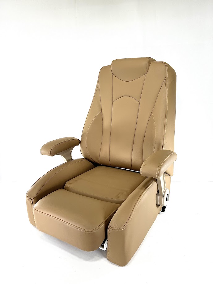 Lippert Components, Marine Reclining Helm Seat, Pecan, Mid Back, OEM ...