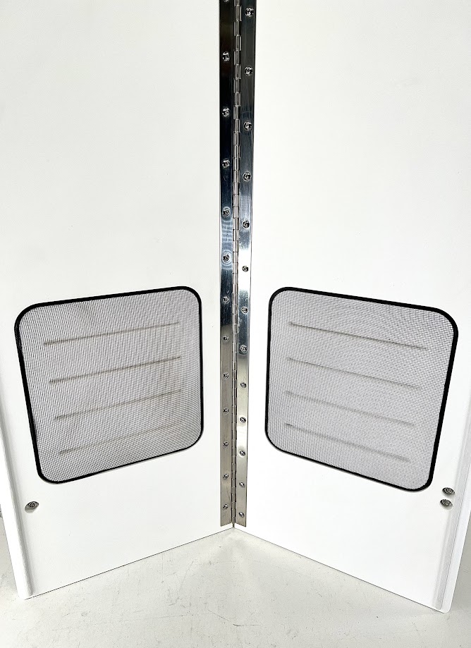 Marine Bi Fold Door, Boat Entry Door, w/ Vents & Hinges, 42 3/8in x 22 ...