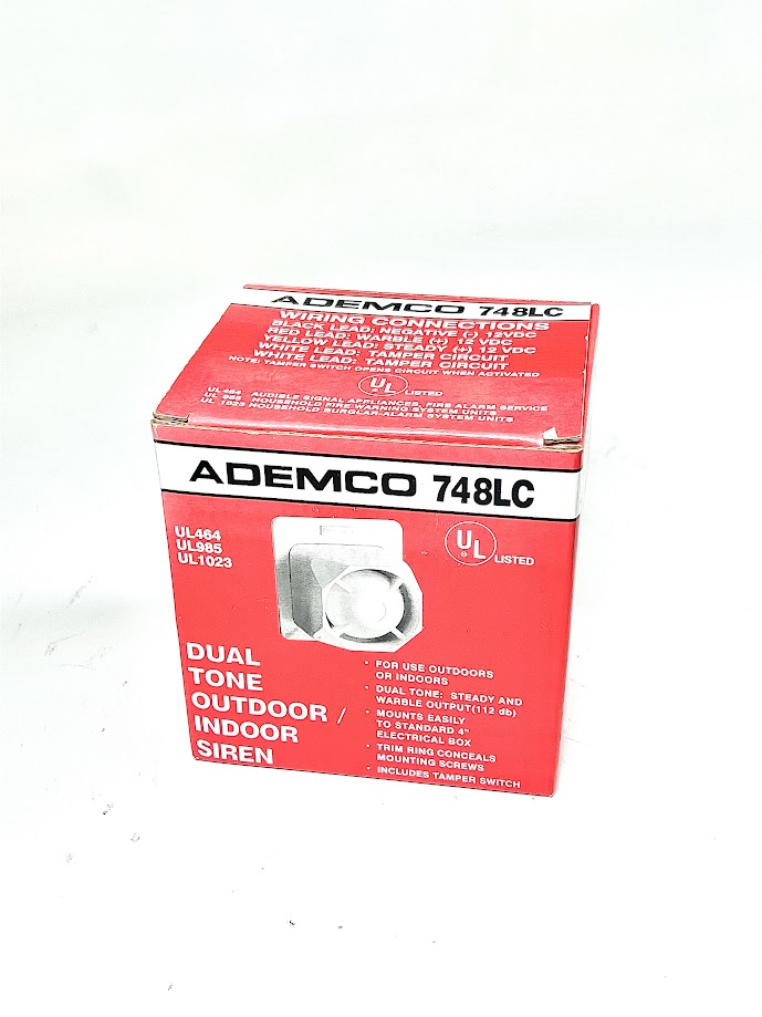 -NEW- Ademco 748LC, Dual Tone, Outdoor / Indoor Siren, OEM - Max Marine ...
