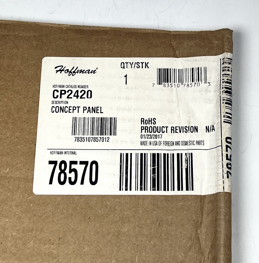 -NEW- Hoffman CP2420, Enclosure Panel, 24in x 20in, OEM - Max Marine Outlet