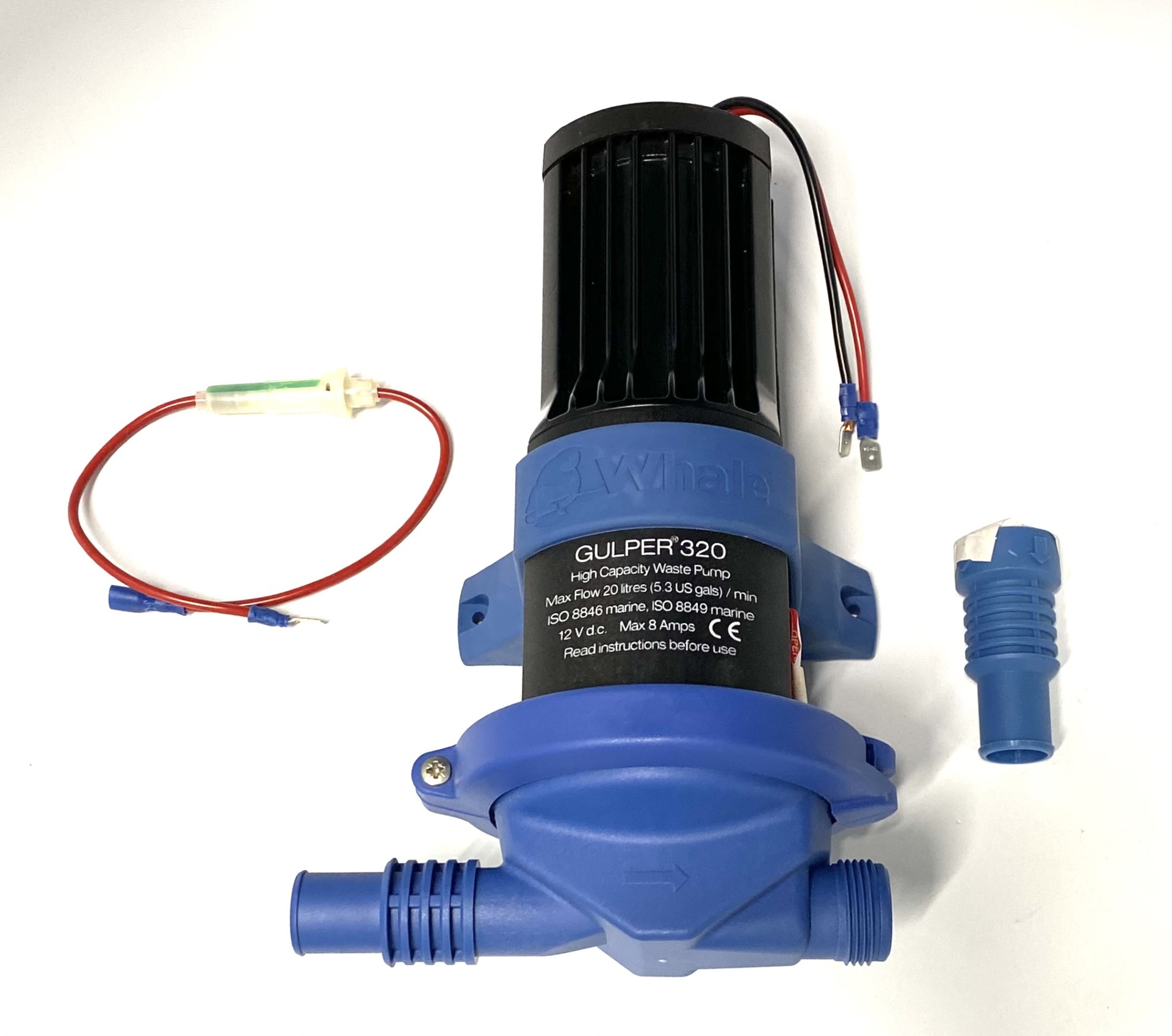 Whale Gulper 320 High Capacity Waste Pump , 12V , 5.3 GPM - Max Marine ...