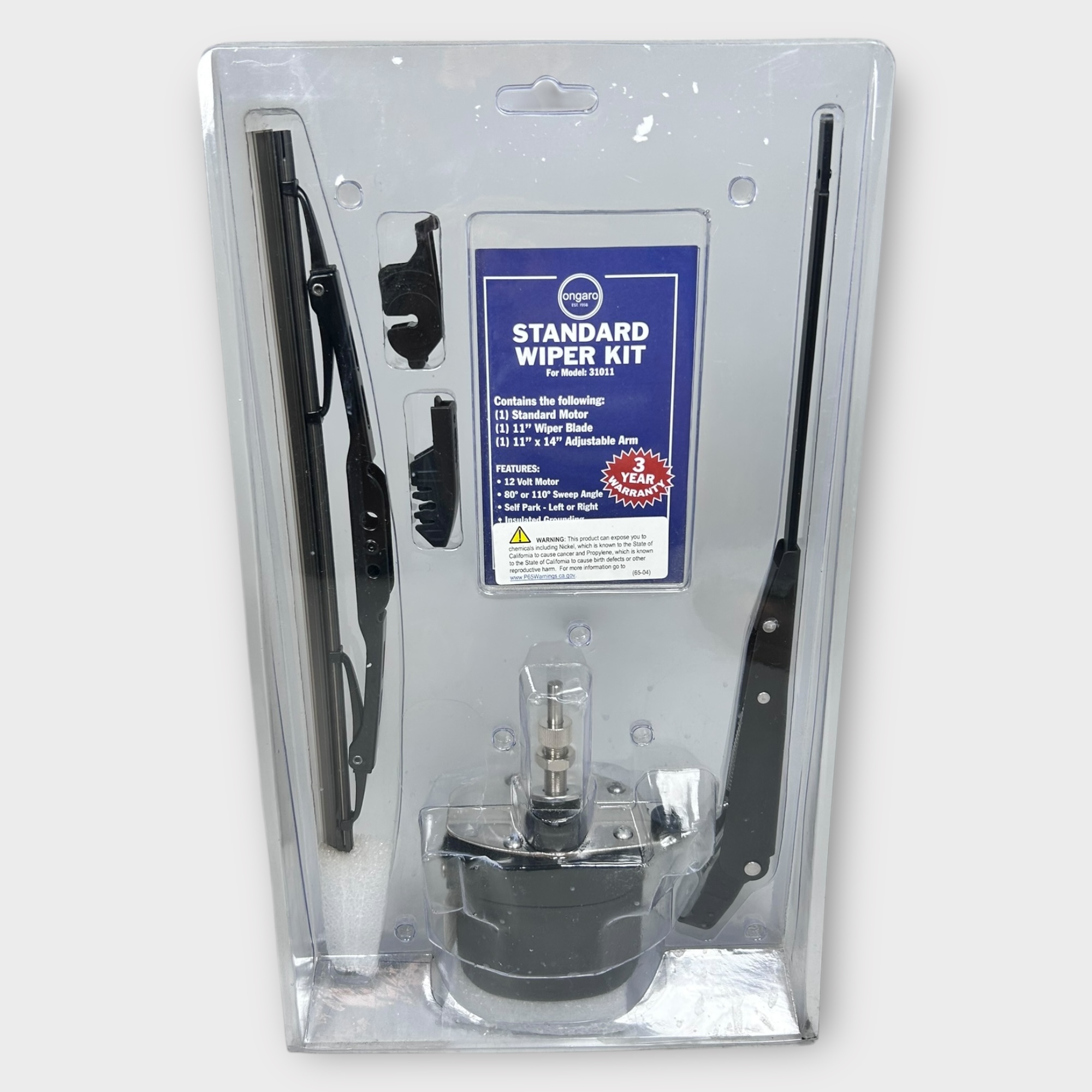 Ongaro 31011, Standard Wiper Kit 11'' x 14'' Adjustable Arm, NEW - Max ...