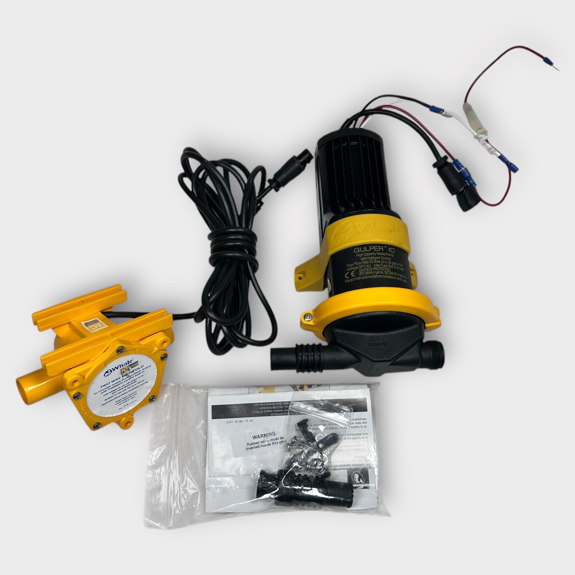 Whale WM8484, Grey IC Retail Kit, Waste Management Pump - 24V - Max ...
