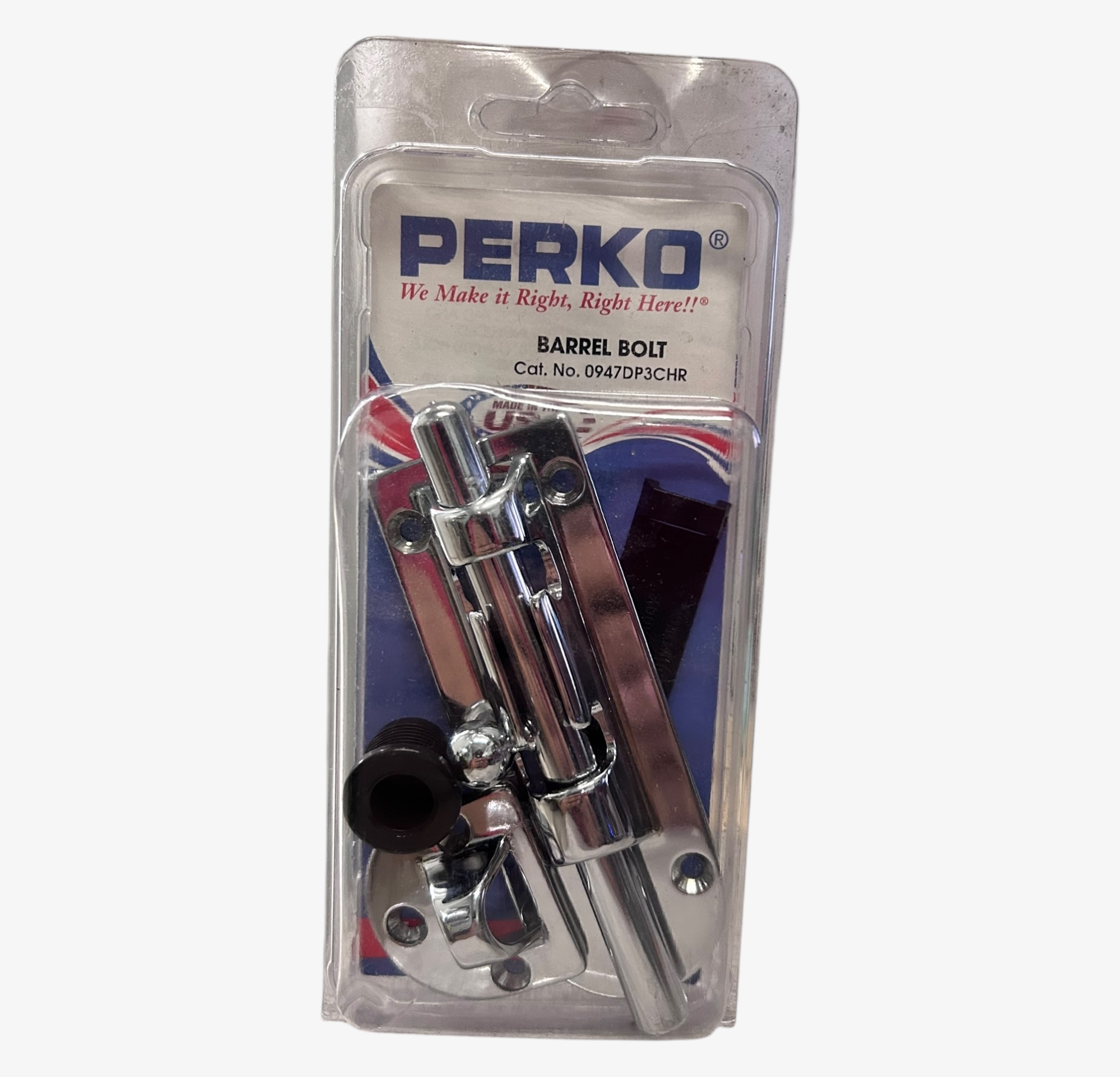 Perko 0947DP3CHR, Chrome Plated Bronze Barrel Bolt 5 1/4'' x 1 /16 ...