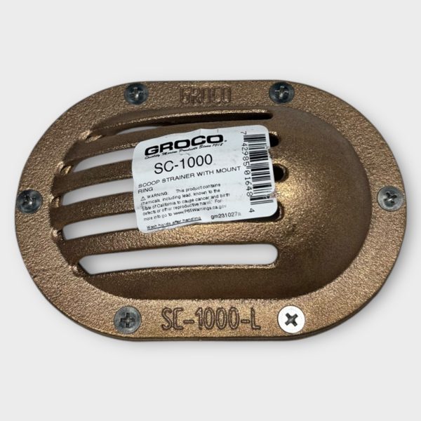 Groco SC-1000-L, Bronze Scoop Strainer With Mount Ring - Max Marine Outlet