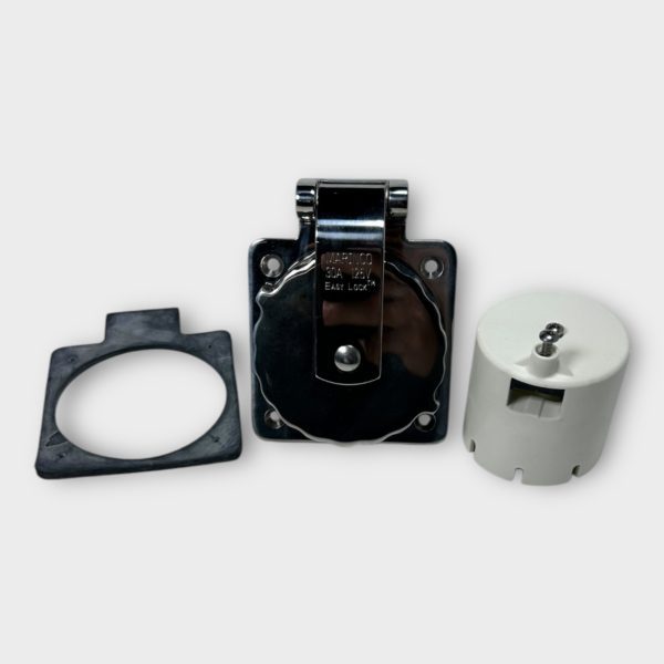 Marinco 303SSEL-B, Stainless Steel Easy Lock Marine Power Inlet 125V 30 ...