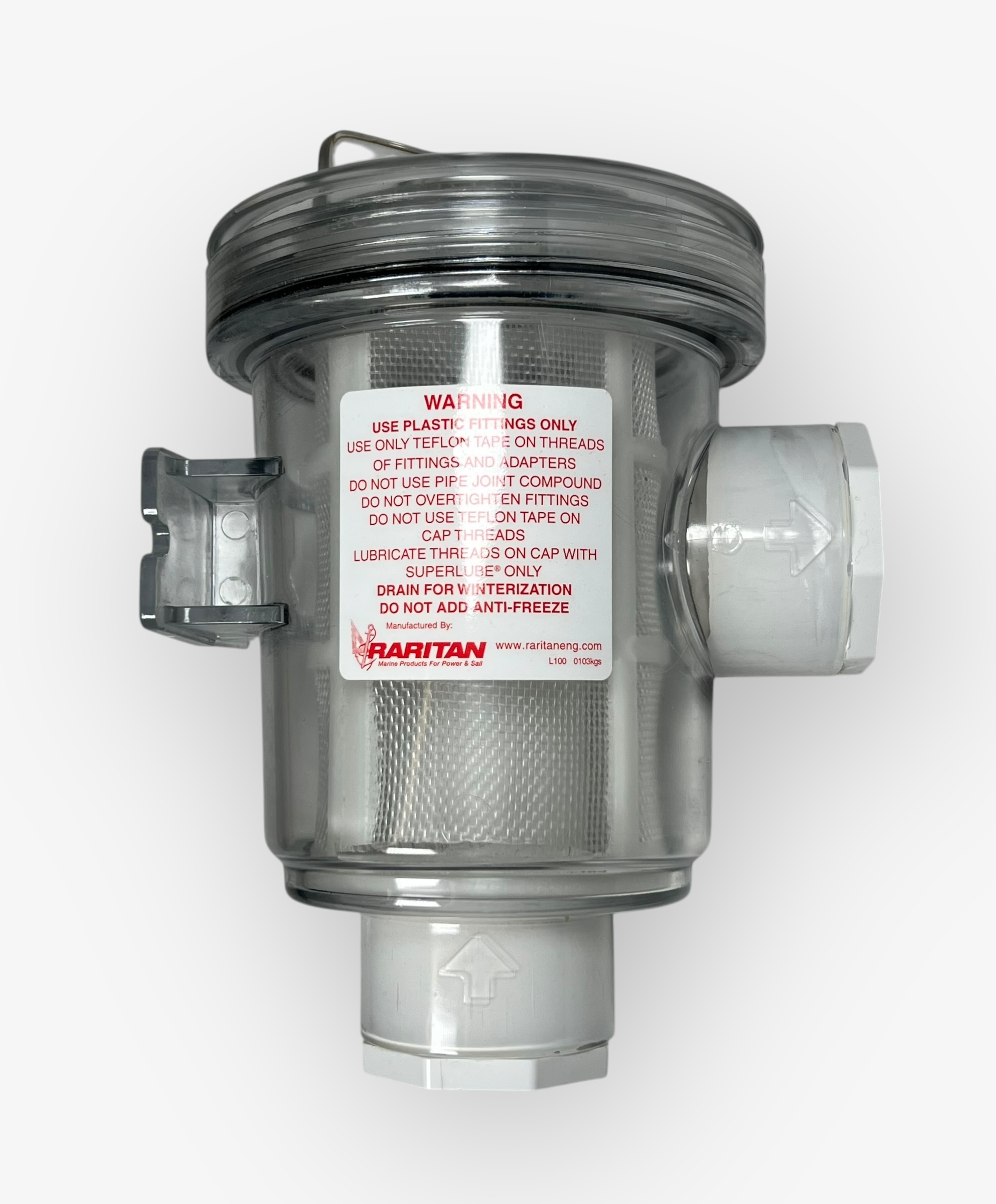 Raritan RWS, Raw Water Strainer, PVC 1 1/2in MNPT, NEW, OEM - Max ...