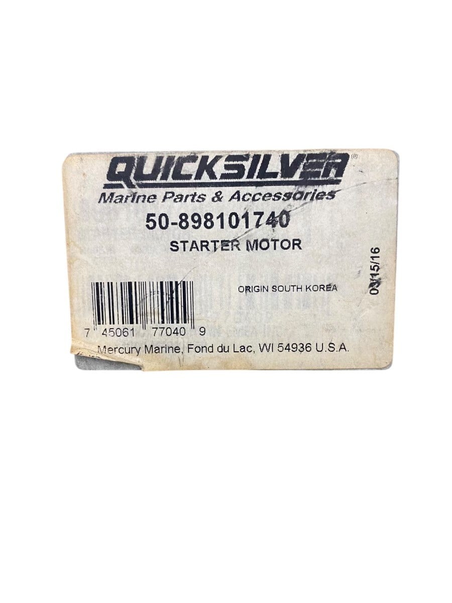 Mercury Quicksilver 50-898101740 / 8M0091950 , Starter Motor Cummins ...