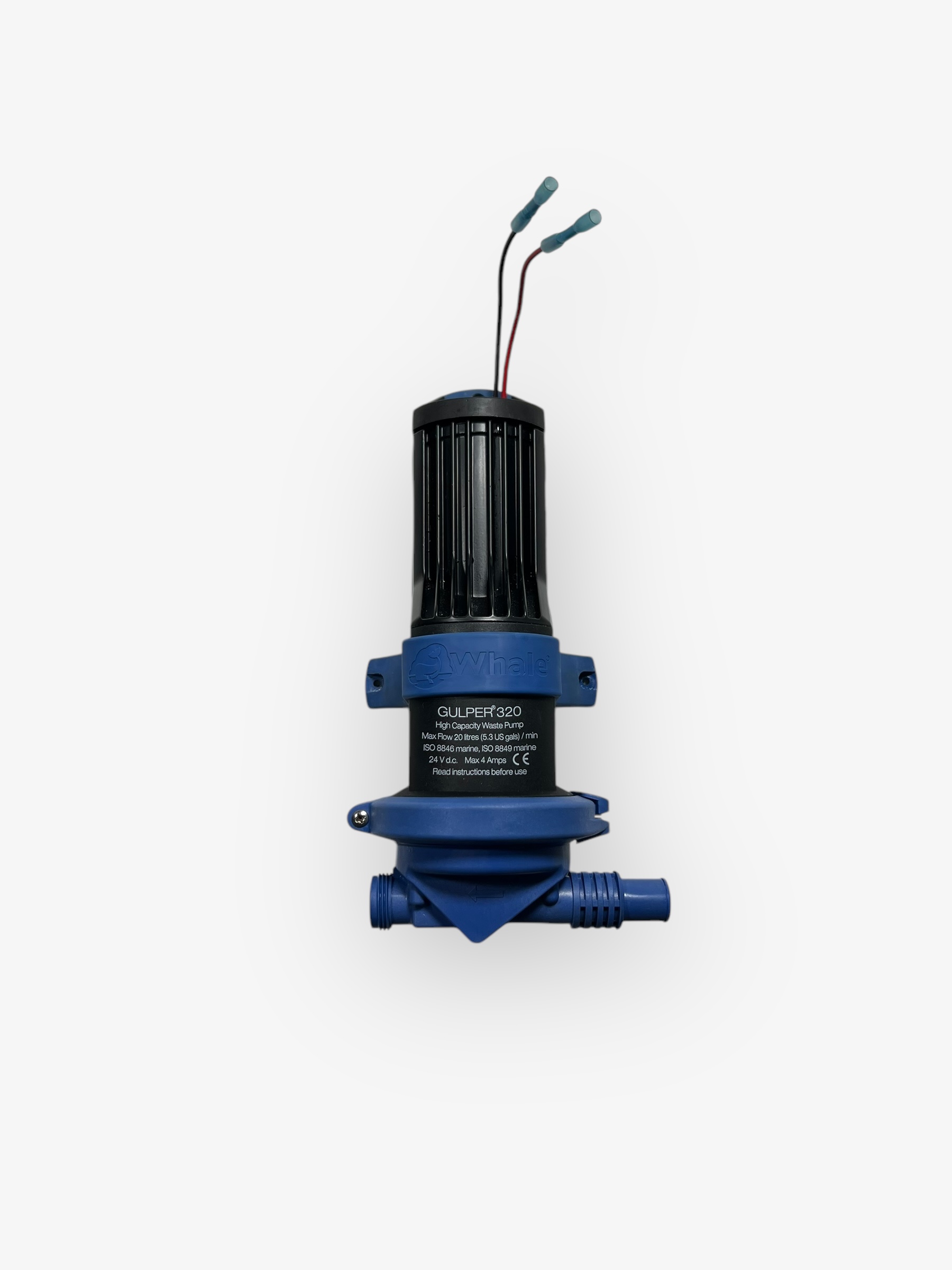 Whale Gulper 320 High Capacity Waste Pump, 24 VDC, 5.3 GPM - Max Marine ...