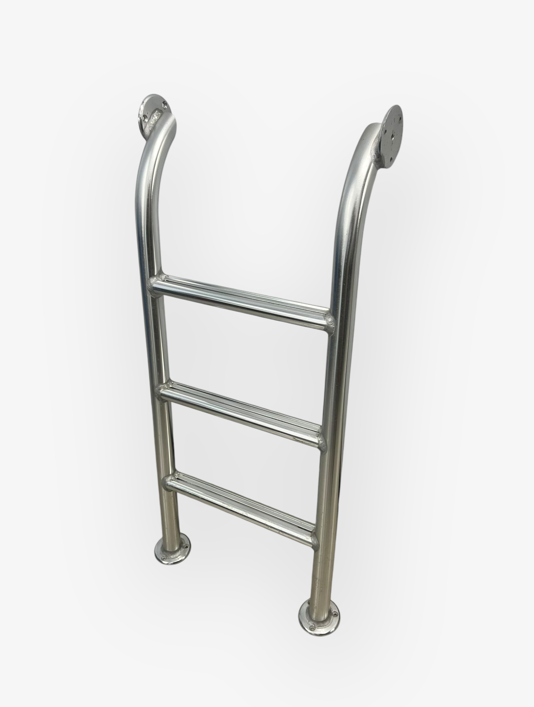 3 Step Ladder, Mountable, Stainless Steel, 3 1/2in Mounting Plate - Max ...