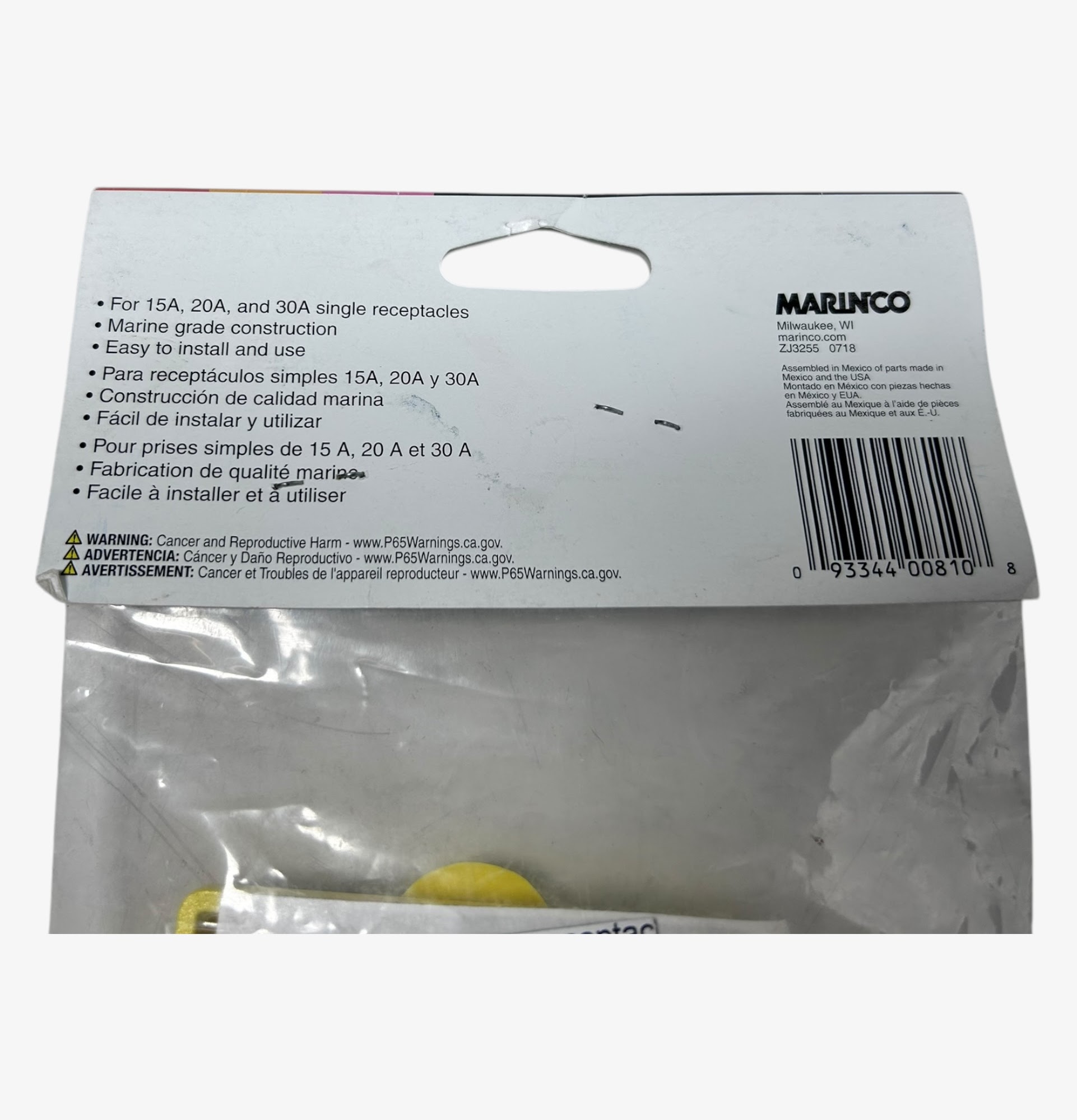 Marinco 7420CR, Weather Proof Marine Single Receptacle Cover, NEW - Max ...