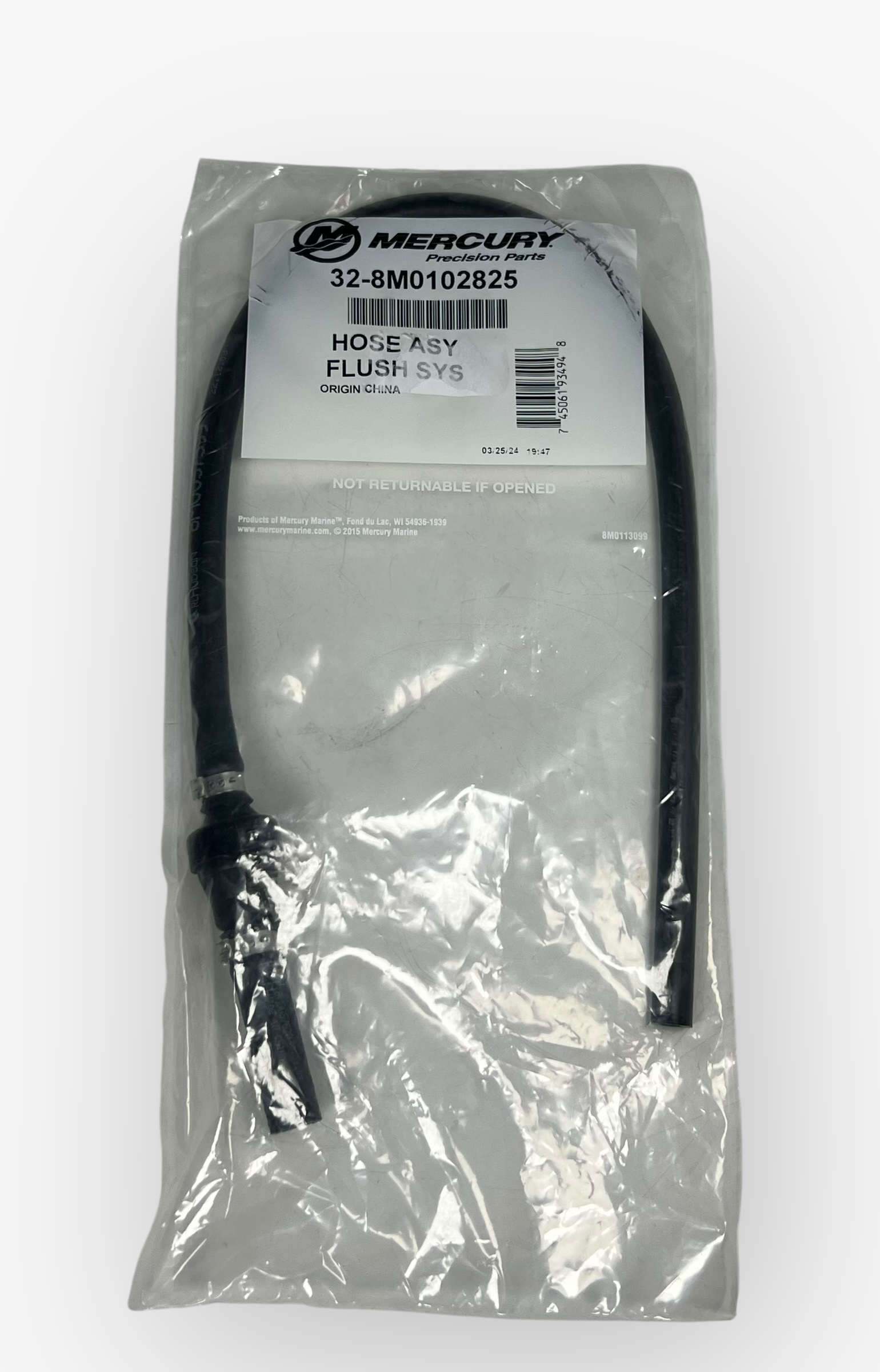 Mercury 32-8M0102825 Flush System Hose Assembly, NEW, OEM - Max Marine ...