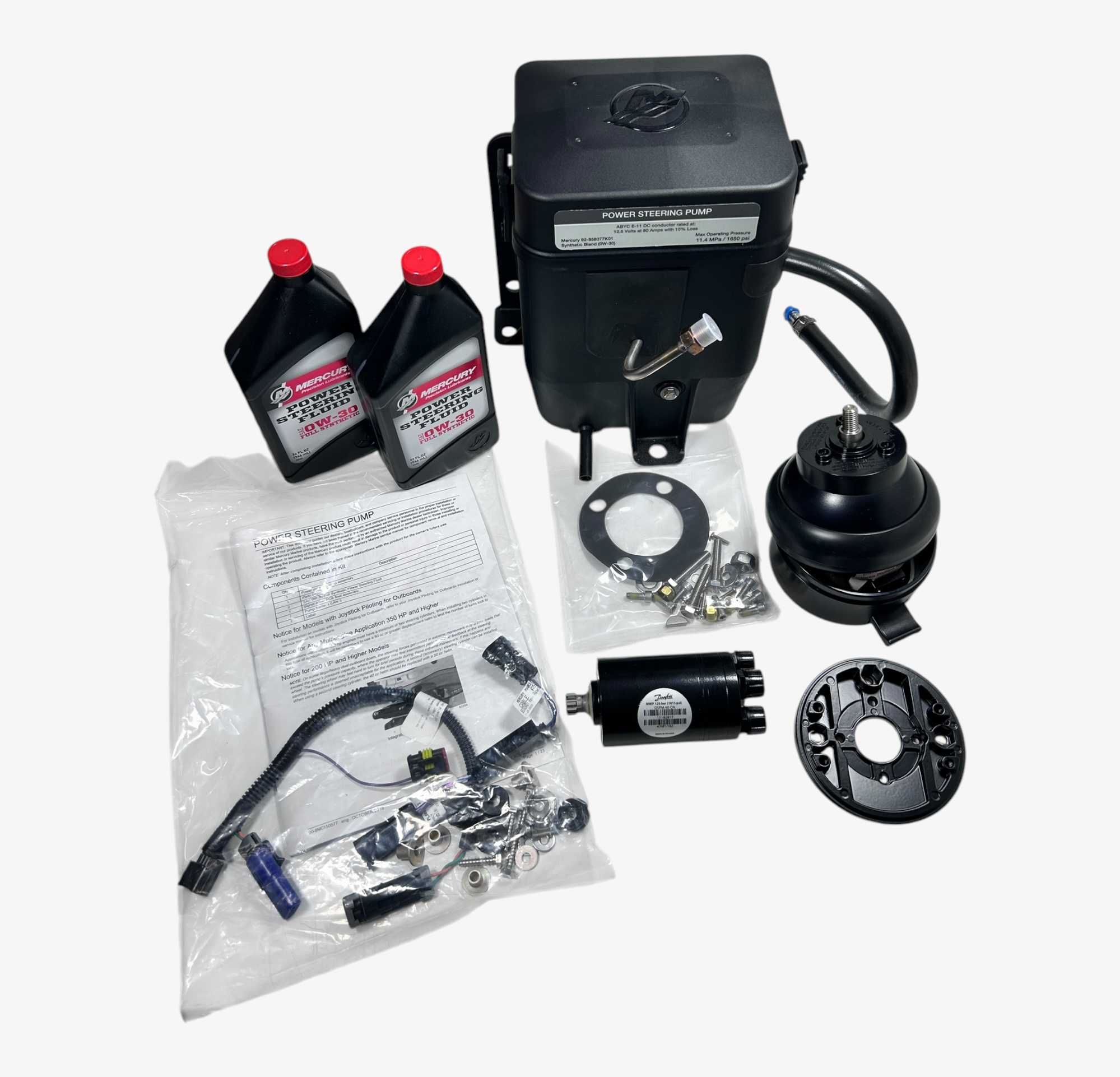 Mercury 8M0151557, Gen C Power Steering Pump Kit & 40 CM Tilt Helm ...