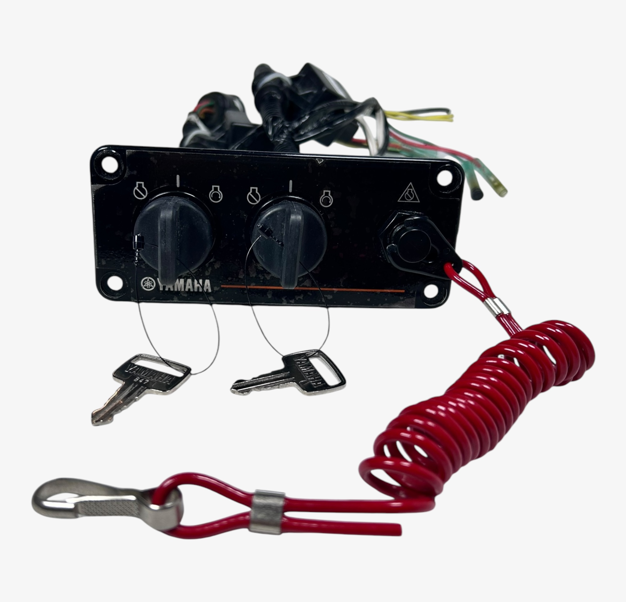 Yamaha 6Y8-82570-05-00, Twin Dual Engine Ignition Key Switch Panel ...