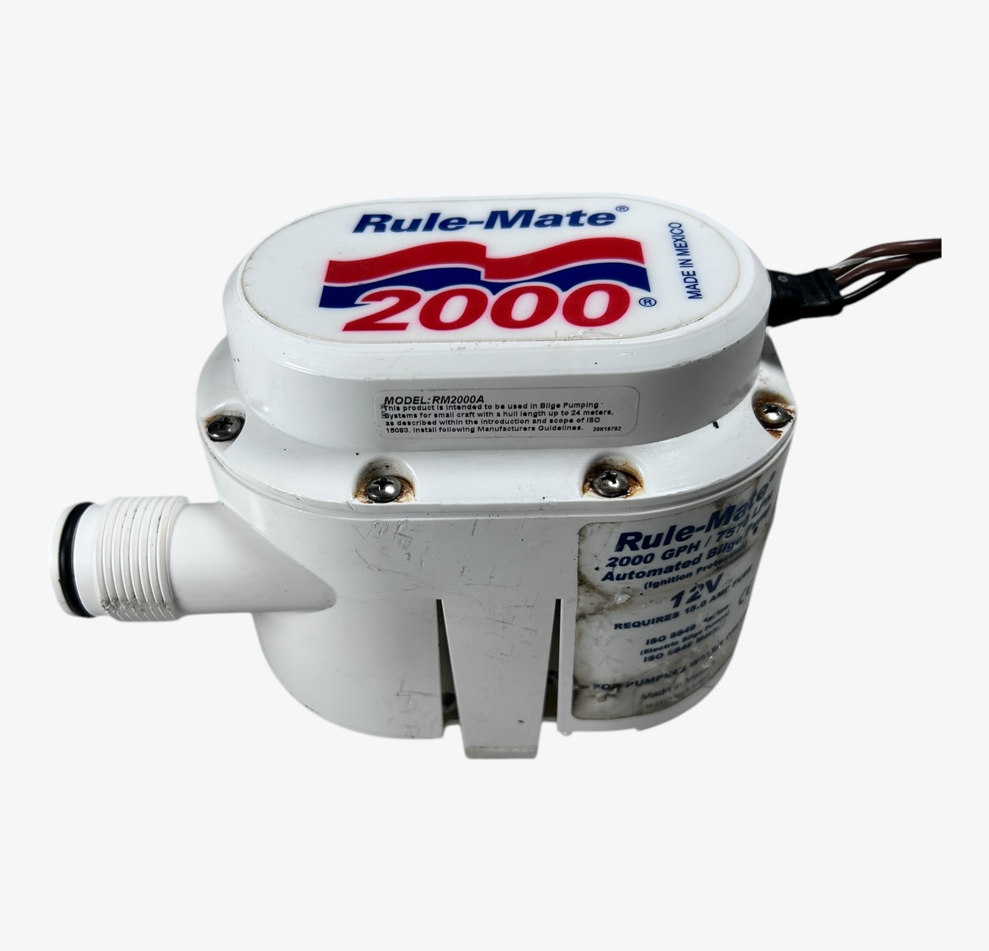 Rule-Mate RM2000A, 2K GPH Automated Bilge Pump (No Plastic / Some ...