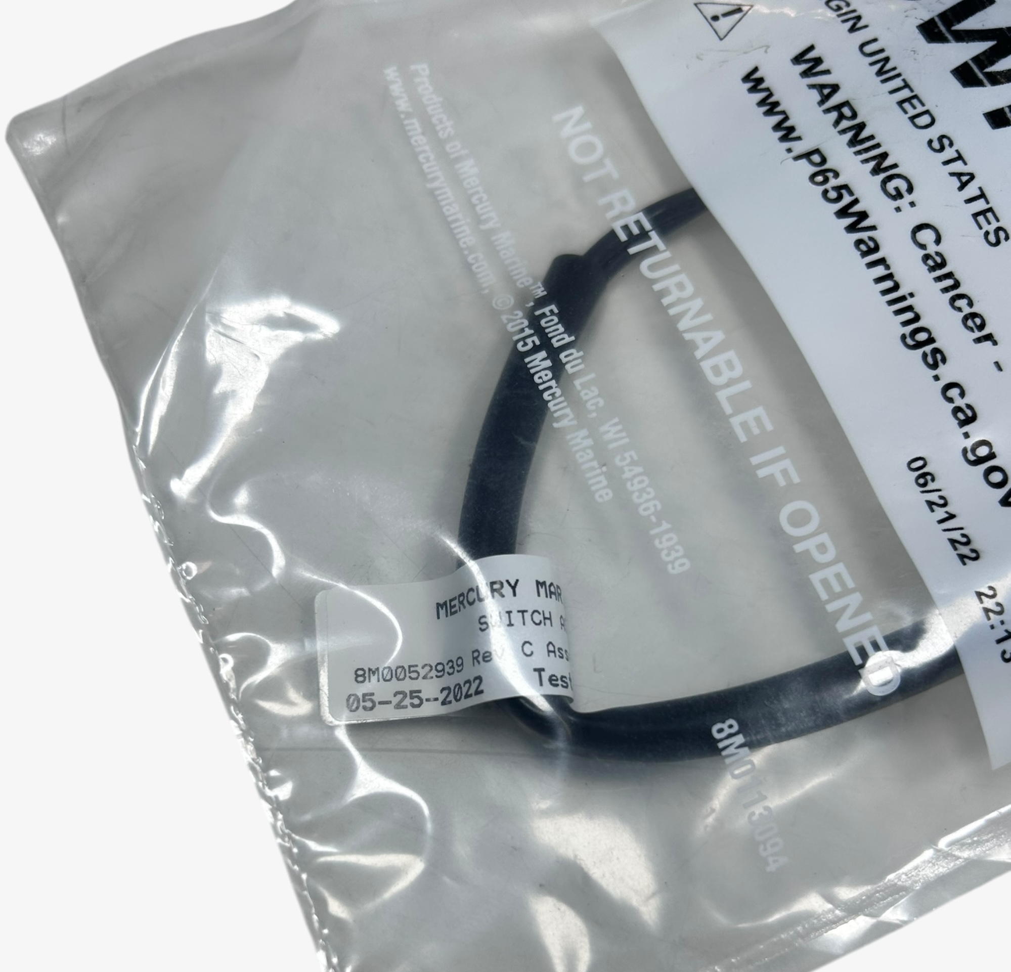 Mercury Quicksilver 8M0052939, Marine Switch Assembly, OEM - NEW - Max ...