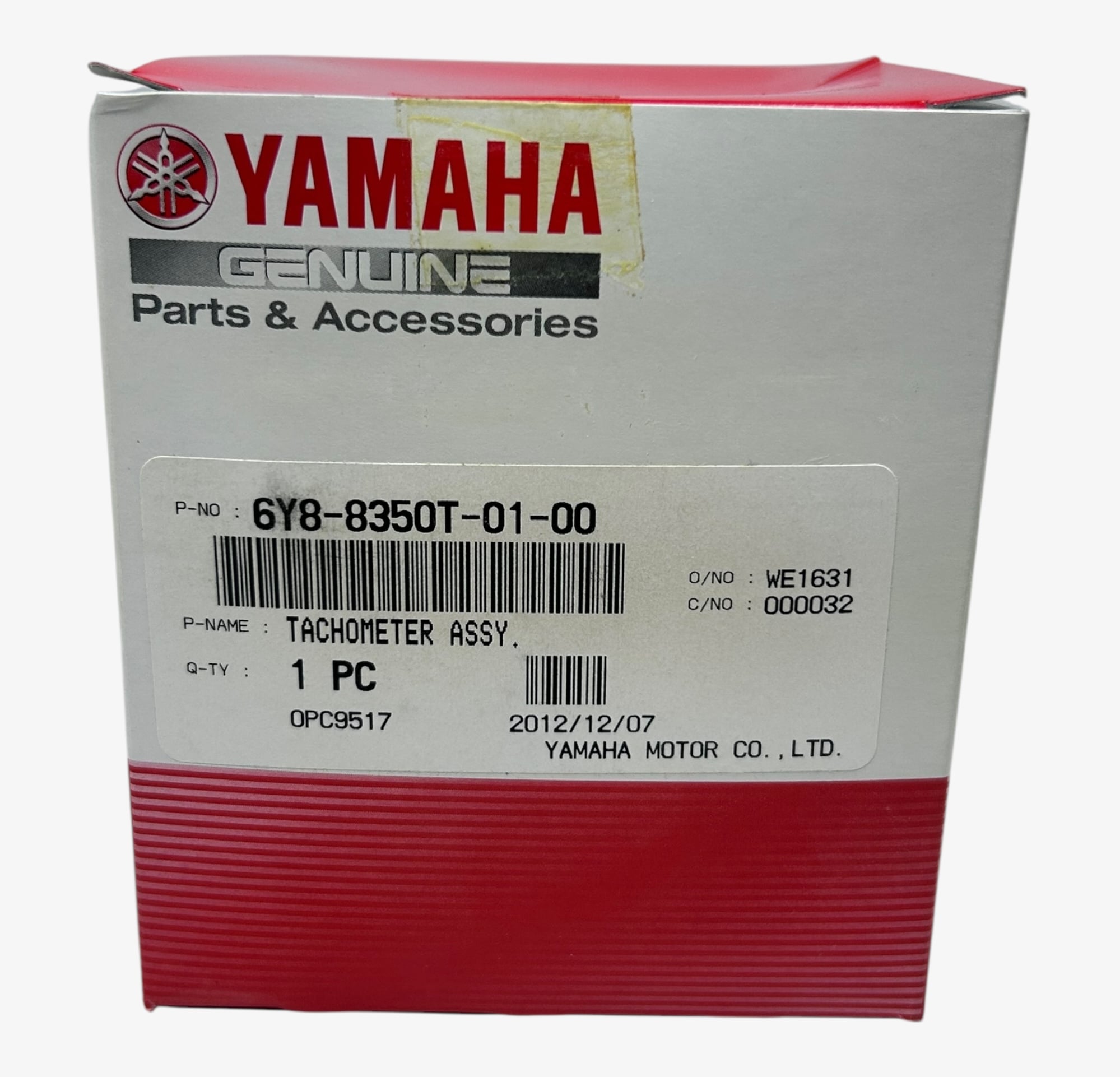 Yamaha 6Y8-8350T-01-00, Square Tachometer Gauge Assembly , OEM - NEW ...