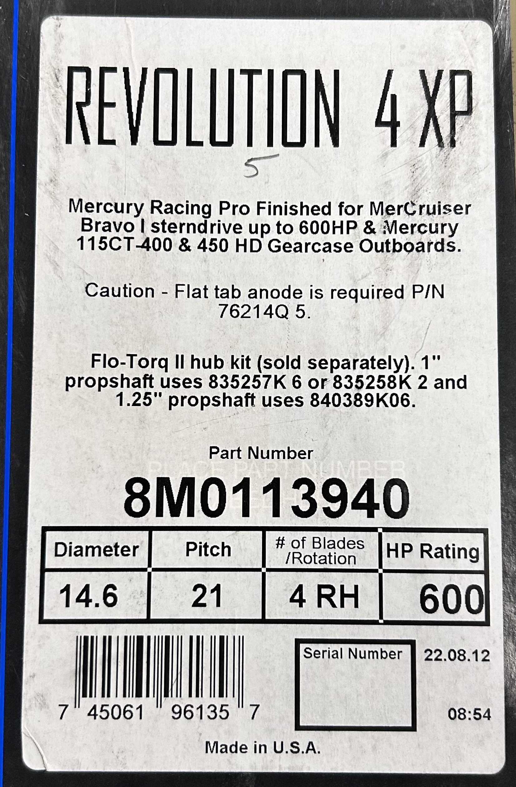 Mercury Rev 4 XP, 4 x 14.6 x 21 - RH Revolution 4 XP Pro Finish ...