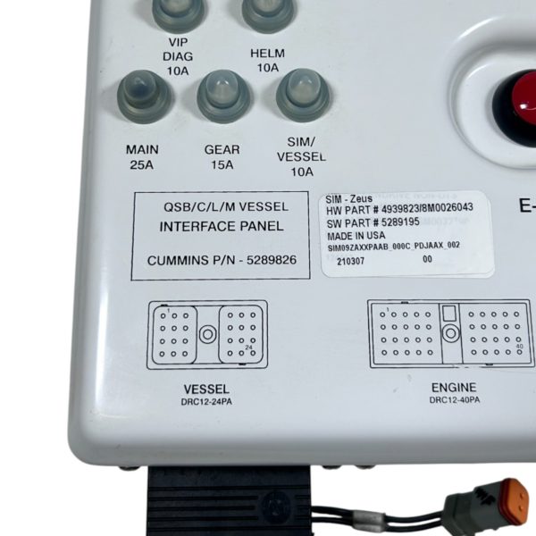 Cummins 5289826 / 8M0026043 SIM Module , Vessel Interface Panel for DTS ...