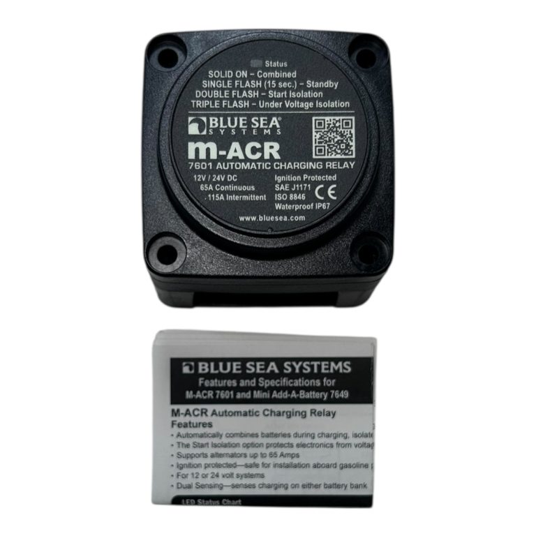 Blue Sea Systems 7601, M-ACR Automatic Charging Relay 65A - 12 / 24V ...