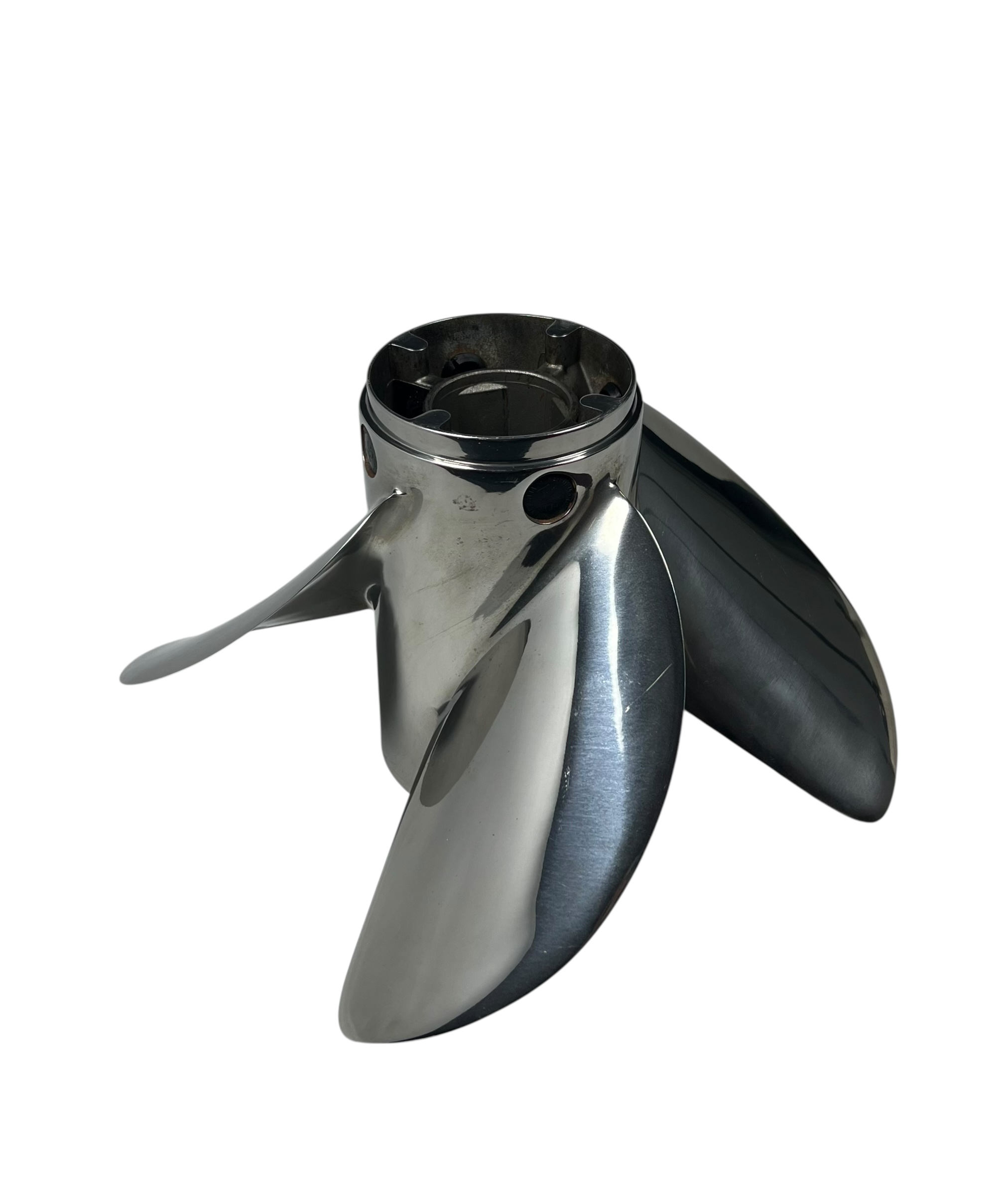 Mercury 4 x 14.6 x 22P RH, Rev 4 XP Pro Finish, SS Propeller, OEM - Max ...