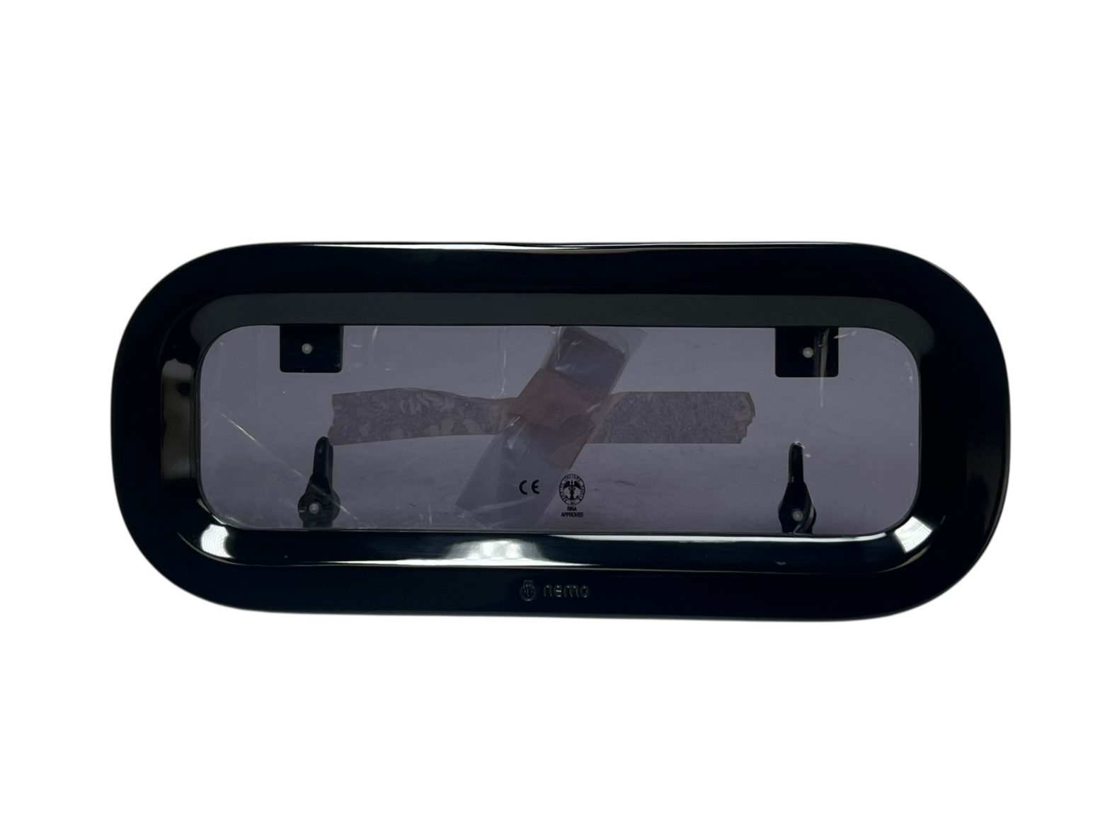 Nemo Aluminum Portlight Classic Slim Line Dual Latch, 16 7/8in x 7 1 ...