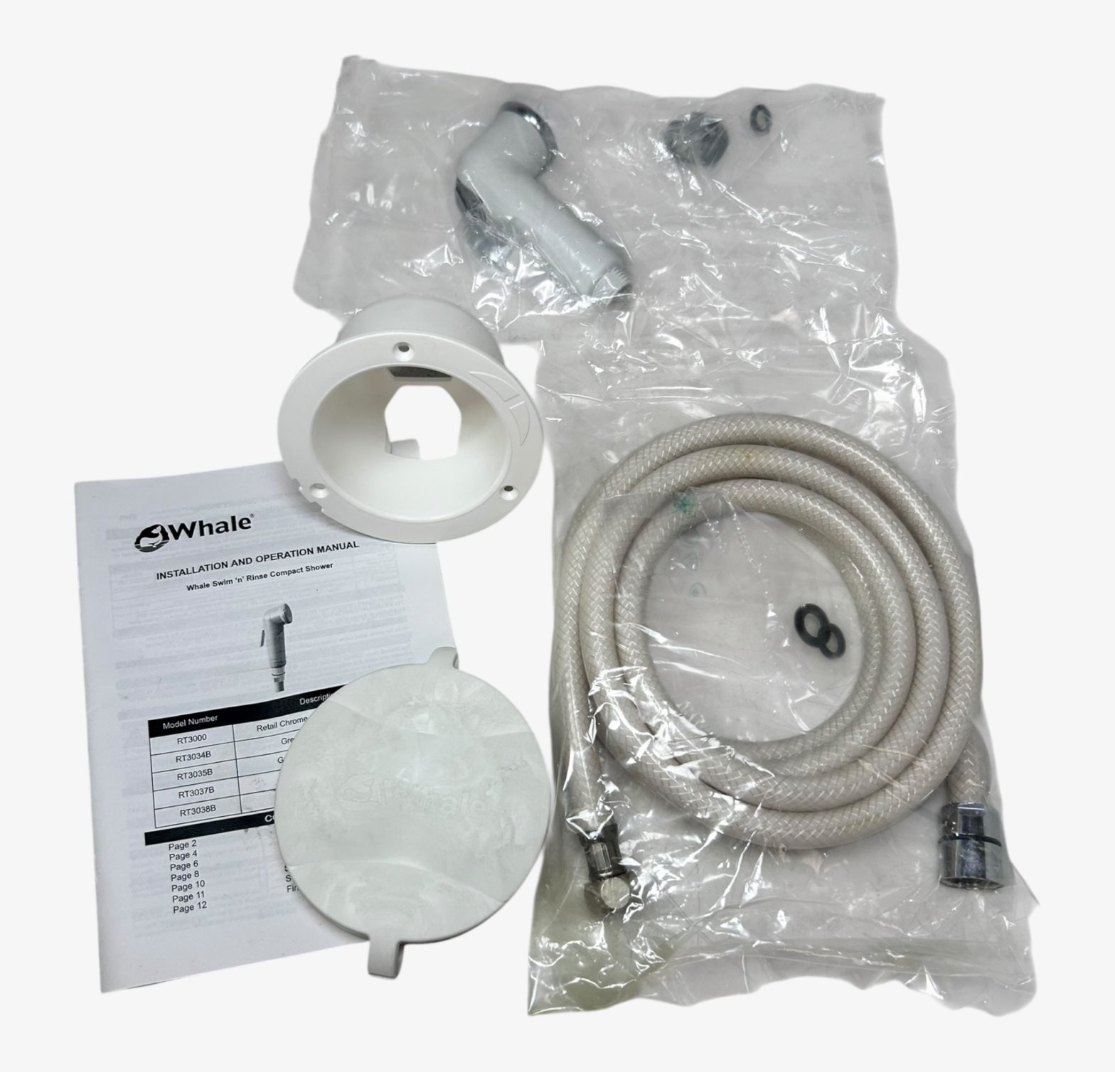 Whale RT3000. Swim & Rinse Compact Shower Head & Hose Assembly - Max ...