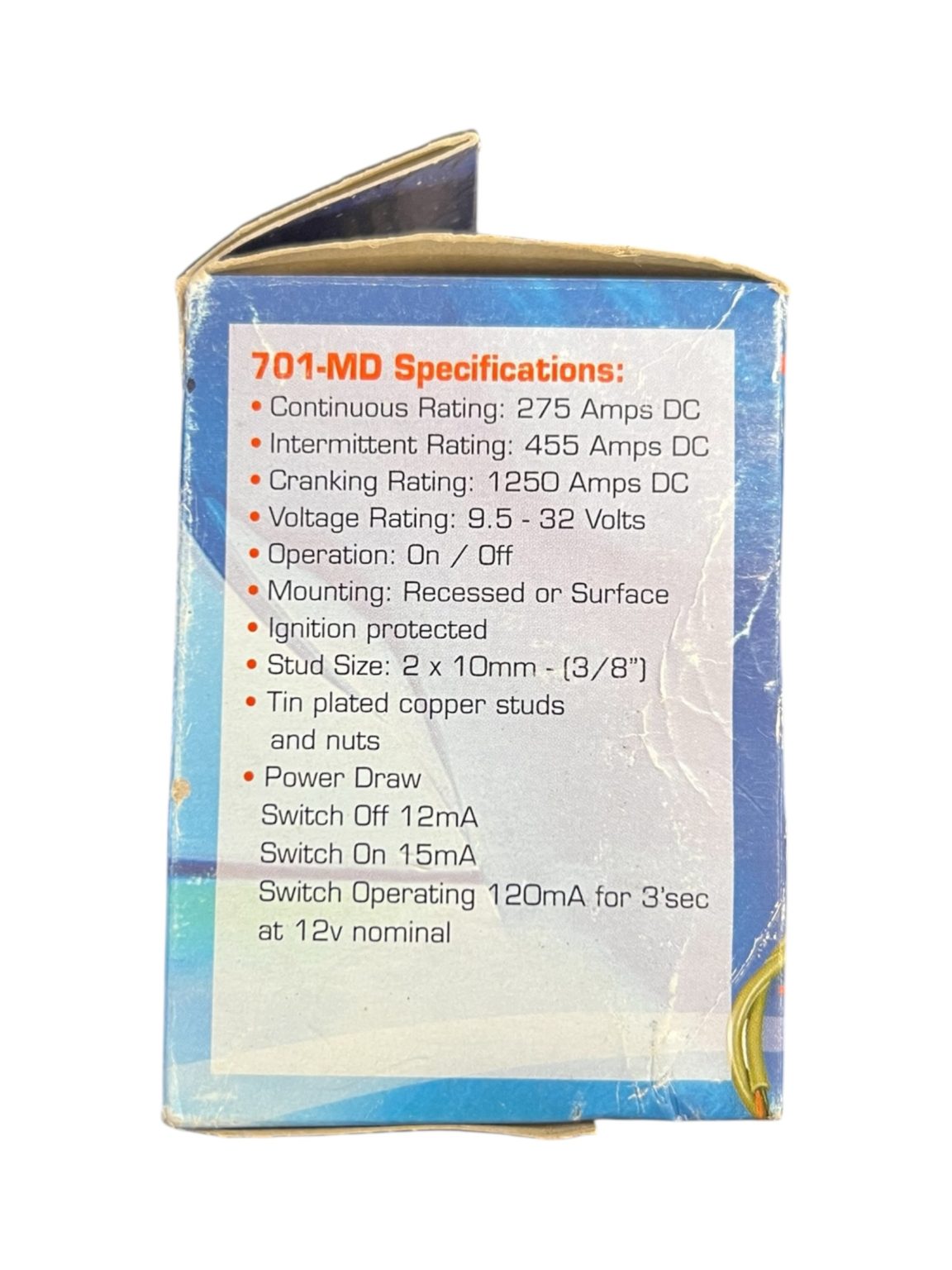 BEP Marine 701-MD, High Current Remote Operated Battery Switch Assembly ...