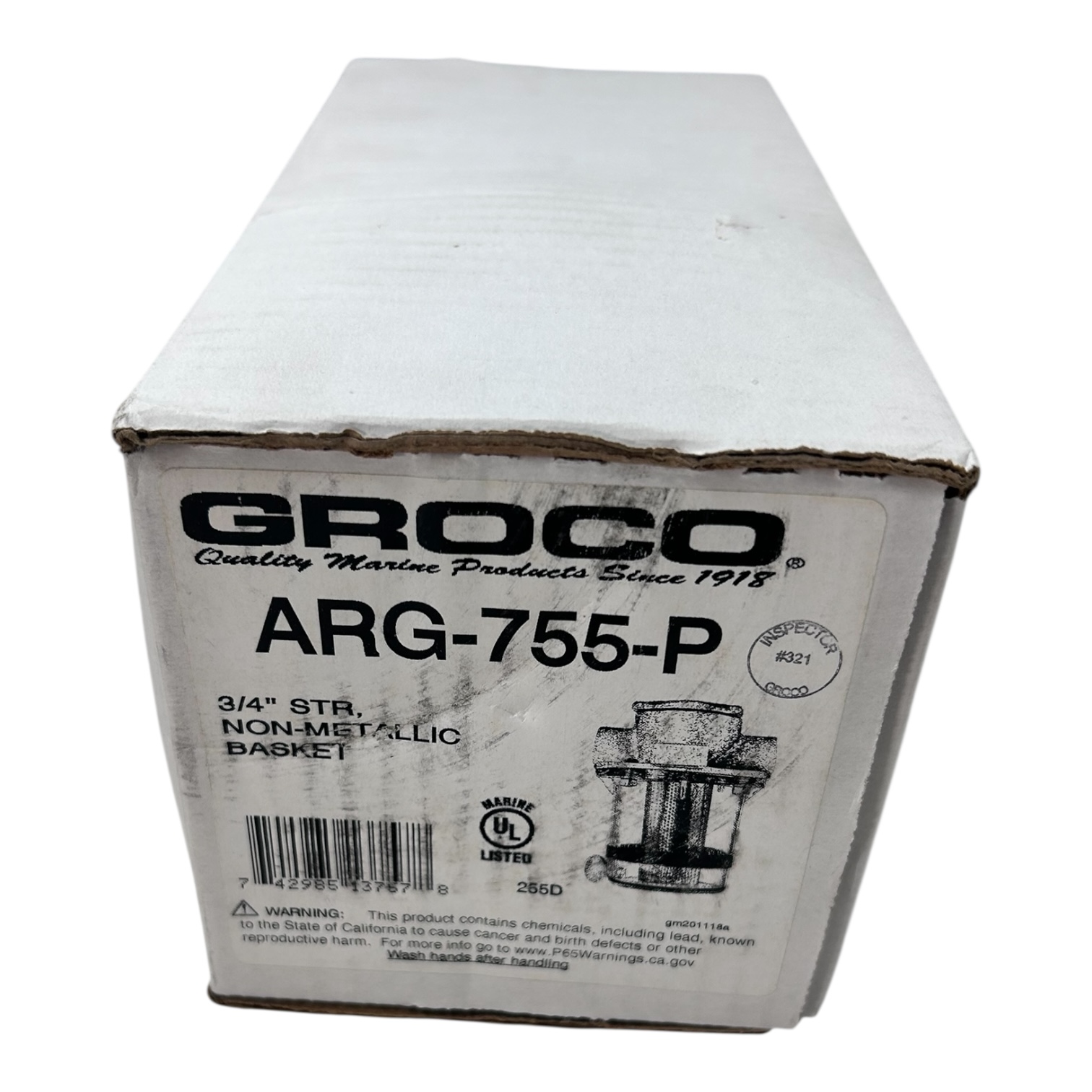 Groco ARG-755-P, Raw Water w/ Plastic Strainer Assembly 3/4'' NPT - NEW ...