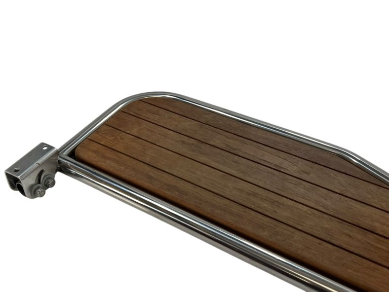 Scout Replacement Cabin Step Down Bracket & Teak Step 22 5/8" x 9 5/8 ...