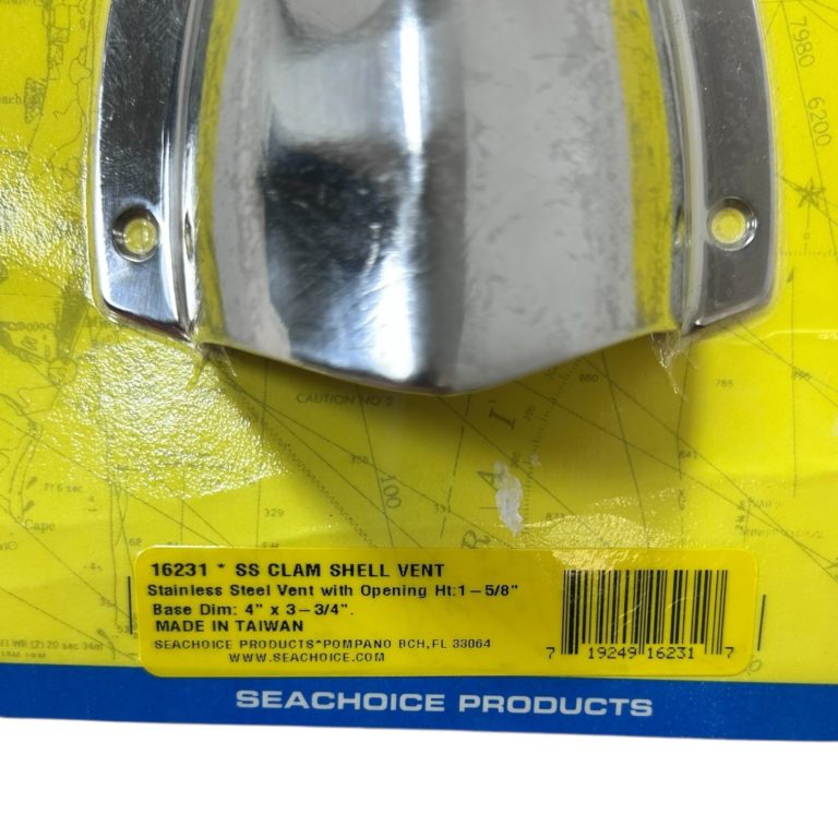 Seachoice 16231, Marine Stainless Steel Clam Shell Vent 4'' x 3 3/4 ...