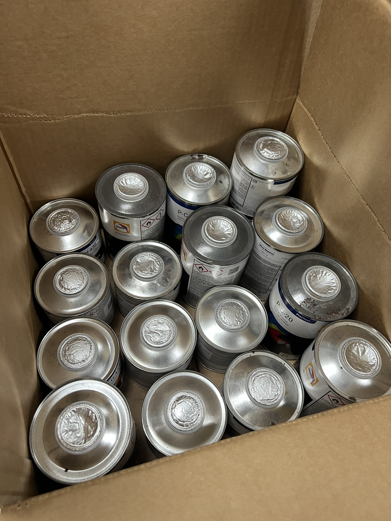 10 Glasurit P-H-430 Hardener, 7 Glasurit P-C-20 Clear Coat, 6 ...