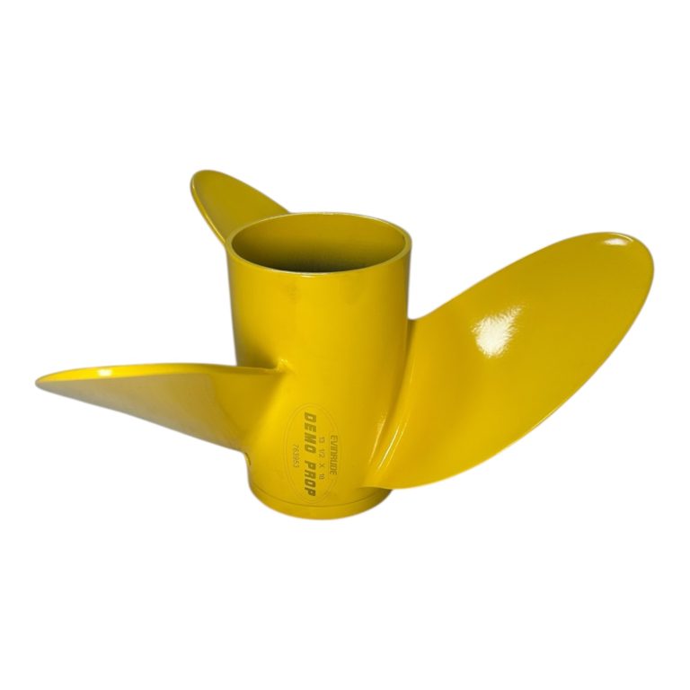 Evinrude Johnson 3 x 13 1/2 x 18P, Yellow Demo Propeller , 763953 - RH ...