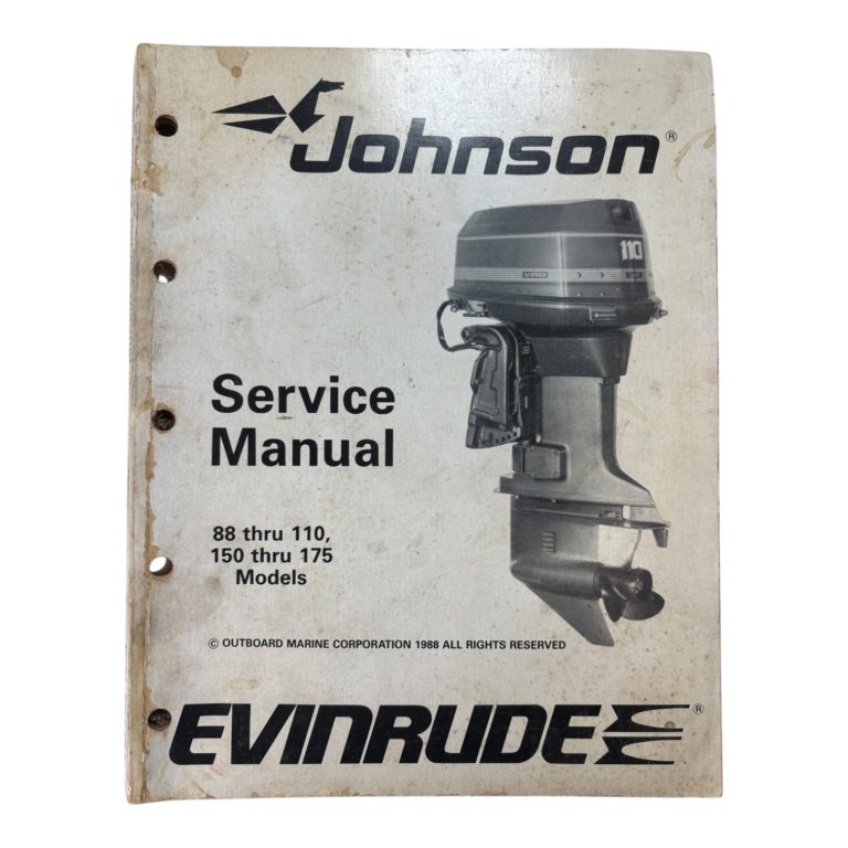Evinrude Johnson 507757, 88 thru 110 150 thru 175 "CE" Cross V Service ...