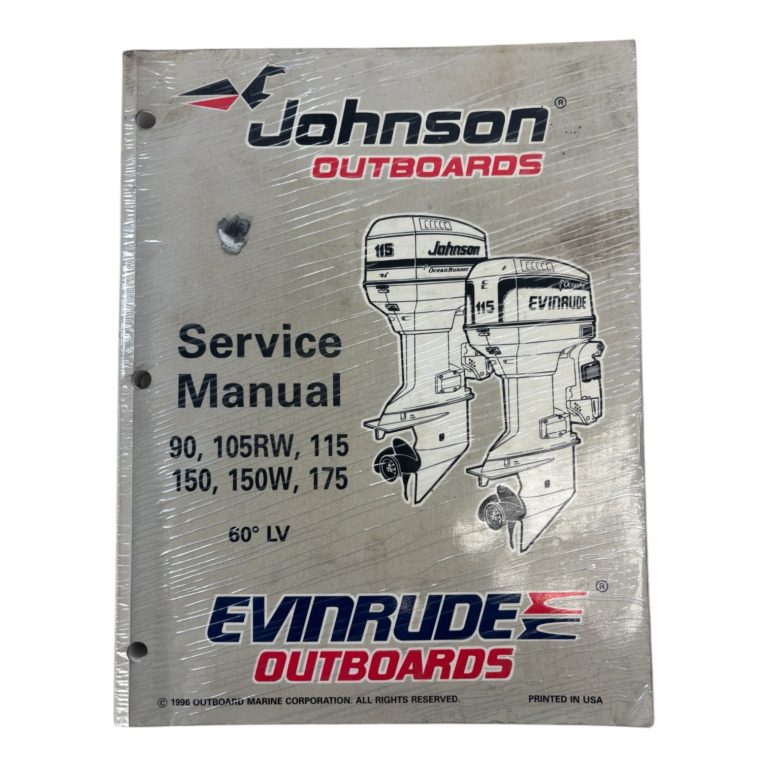 Evinrude Johnson Outboards 507268, 90/105RW/115/150/150W/175 Service ...