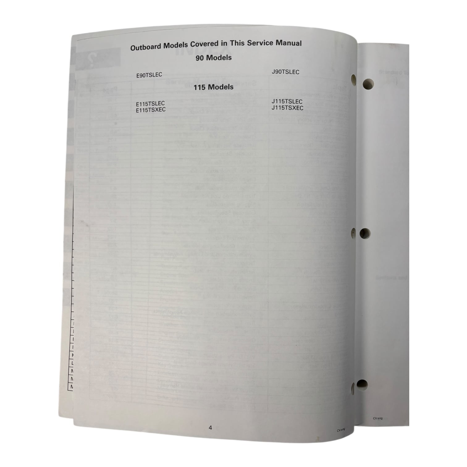 Evinrude Johnson Outboards 520209, 90/115 SPL Service Manual (1997 ...