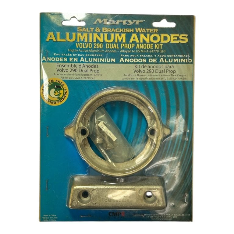 Martyr CM290DPKITA, Aluminum Volvo 290 Dual Prop Anode Kit - Max Marine ...