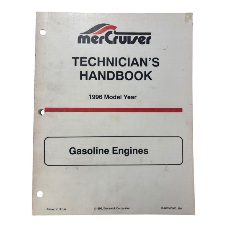 MerCruiser 90-806535960, Gasoline Engines Technicians Handbook (1996 ...