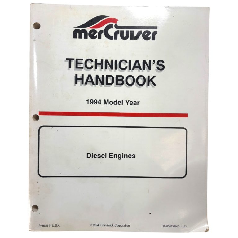 MerCruiser 90-806536940, Diesel Engines Technician's Handbook (1994 ...