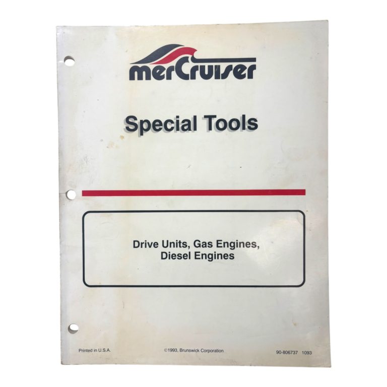 MerCruiser 90-806737, Drive Units Gas/Diesel Engines Special Tools ...