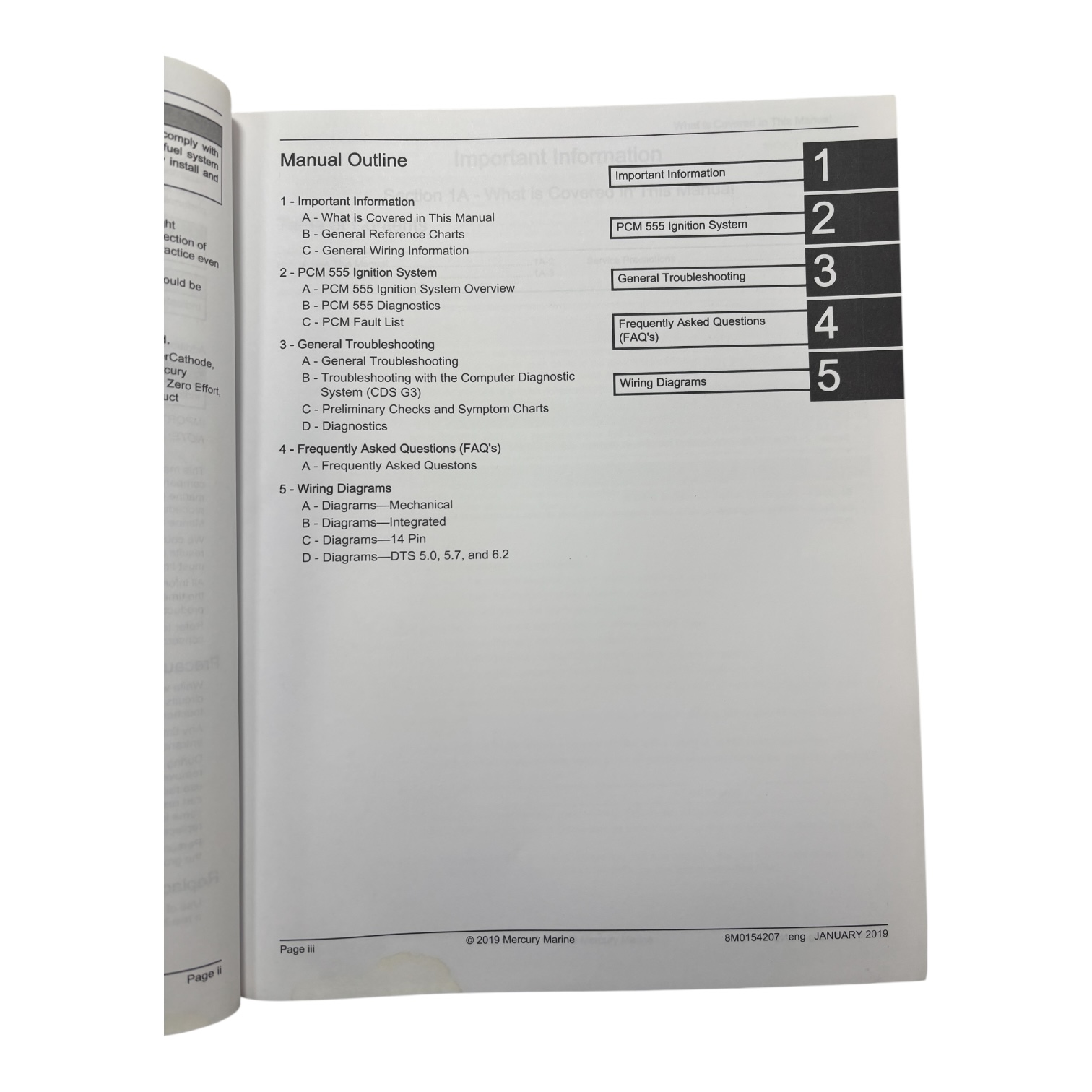 Mercury 90-8M0154207, PCM 555 Service Manual #33 (2019) - Max Marine Outlet