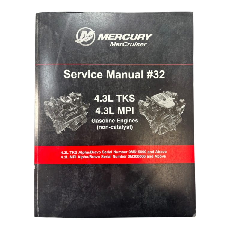 Mercury MerCruiser 90-8M0086018, 4.3L TKS/MPI Gasoline Engine Service ...