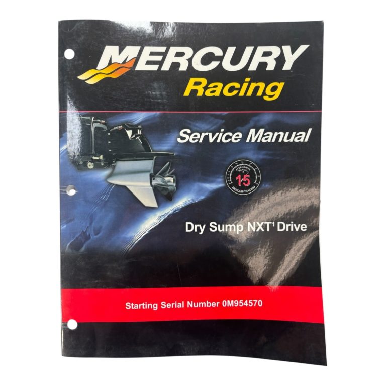 Mercury Racing 90-8M8020285, Dry Stump NXT(1) Drive Service Manual ...