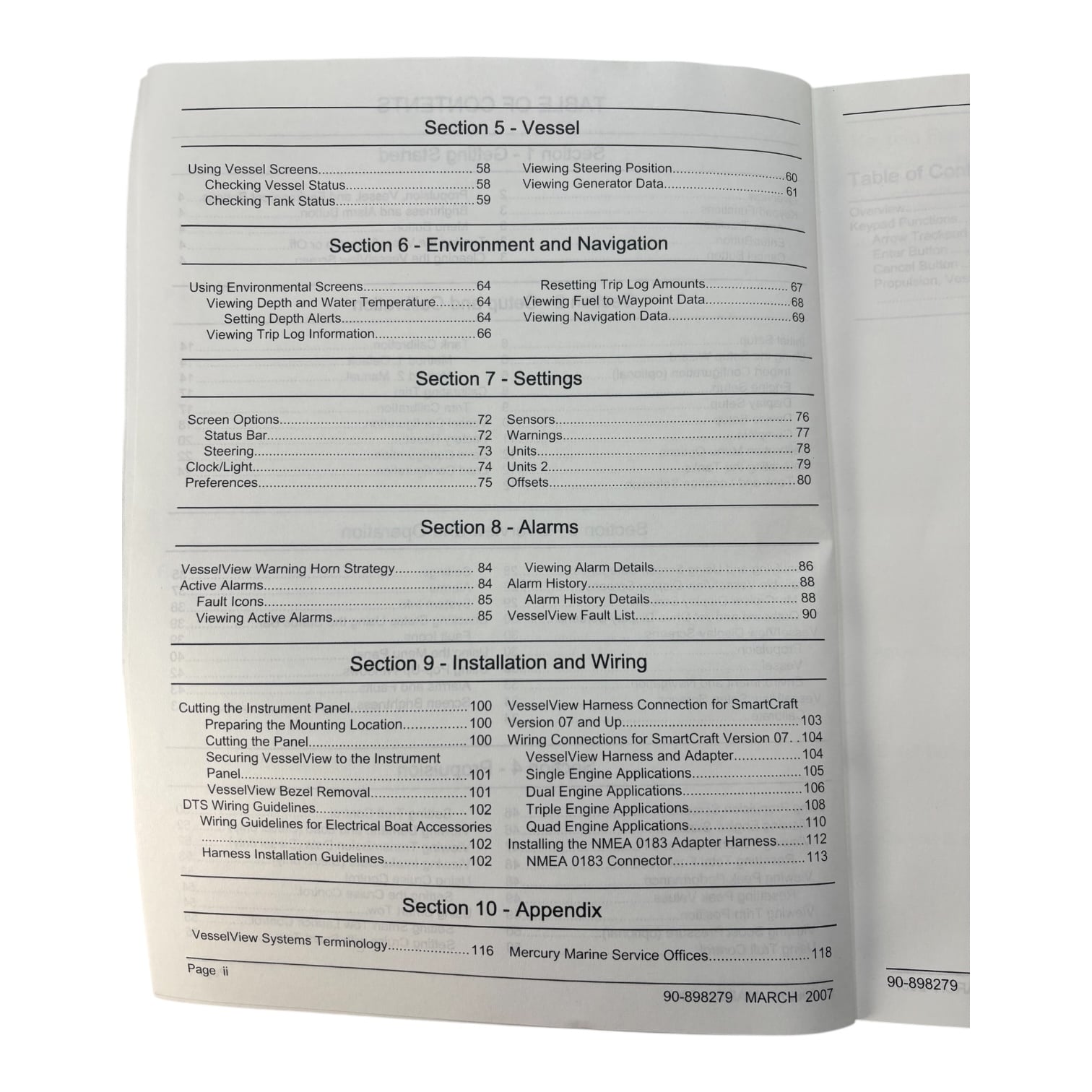 Mercury SmartCraft 90-898279, VesselView Owner's Manual 2007 - Max ...