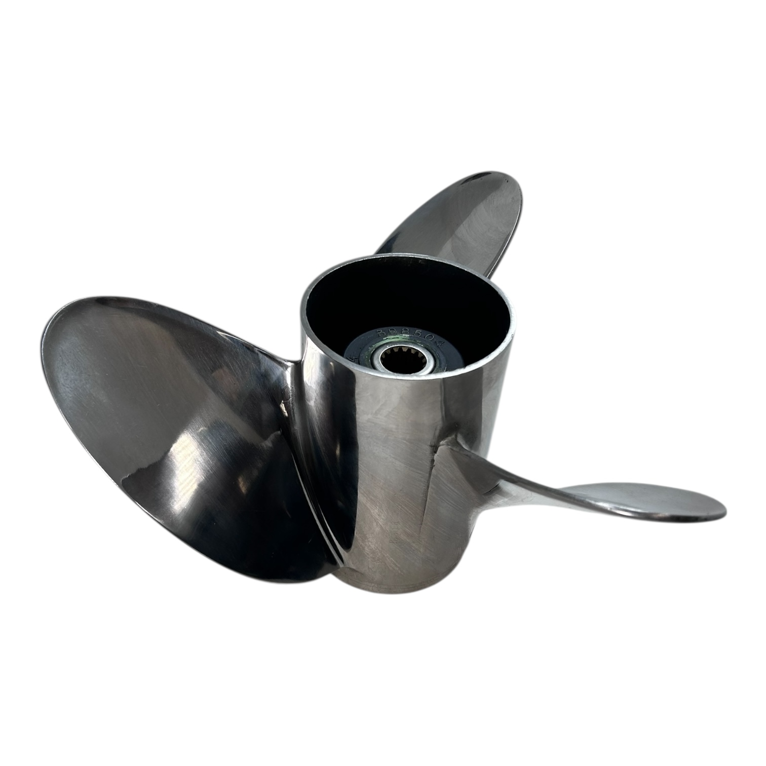 OMC Evinrude 3 x 14 1/2 x 24, Raker Stainless Steel Propeller 398504 ...