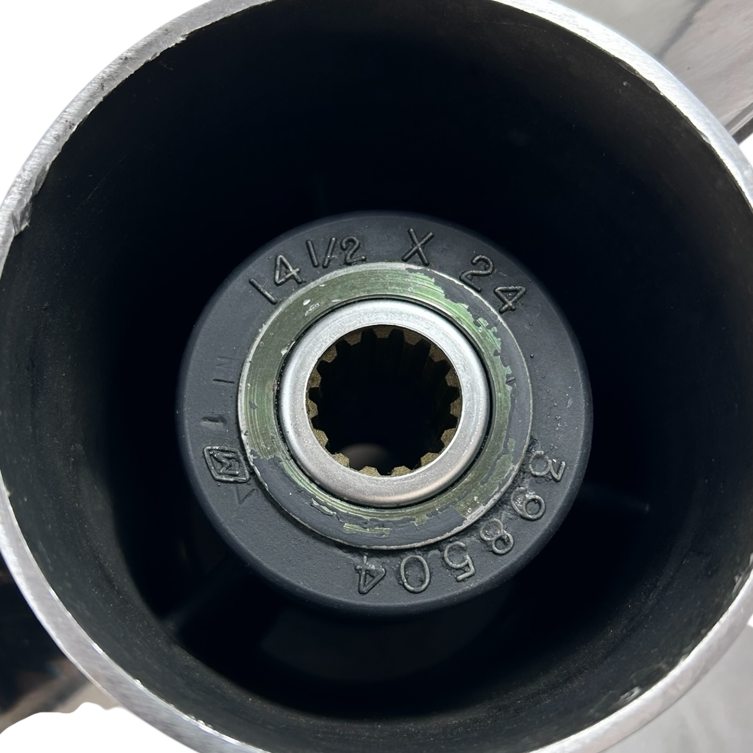 OMC Evinrude 3 x 14 1/2 x 24, Raker Stainless Steel Propeller 398504 ...