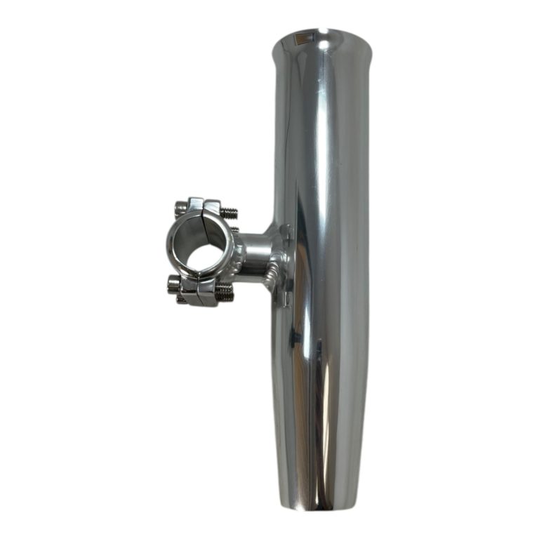 Tigress Silver Alum Clamp On Rod Holder 3/4" FOR 1.050" ID Alum. Pipe ...