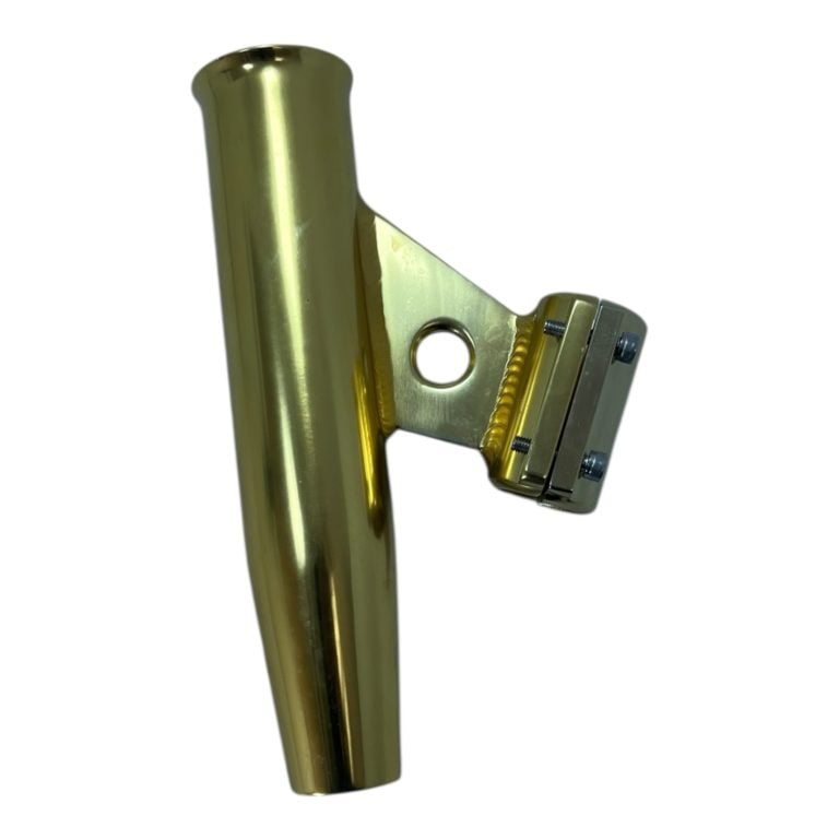 Tigress Gold Alum Clamp On Rod Holder 1 1/2" FOR 1.990" ID Alum. Pipe ...
