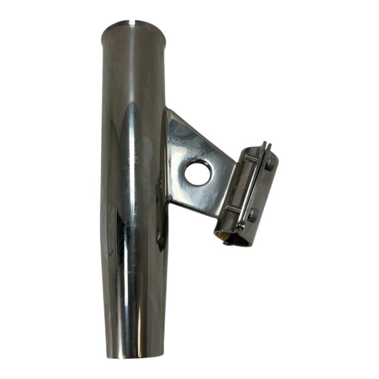 Tigress Silver SS Clamp On Rod Holder 3/4" FOR 1.050" ID Alum. Pipe ...