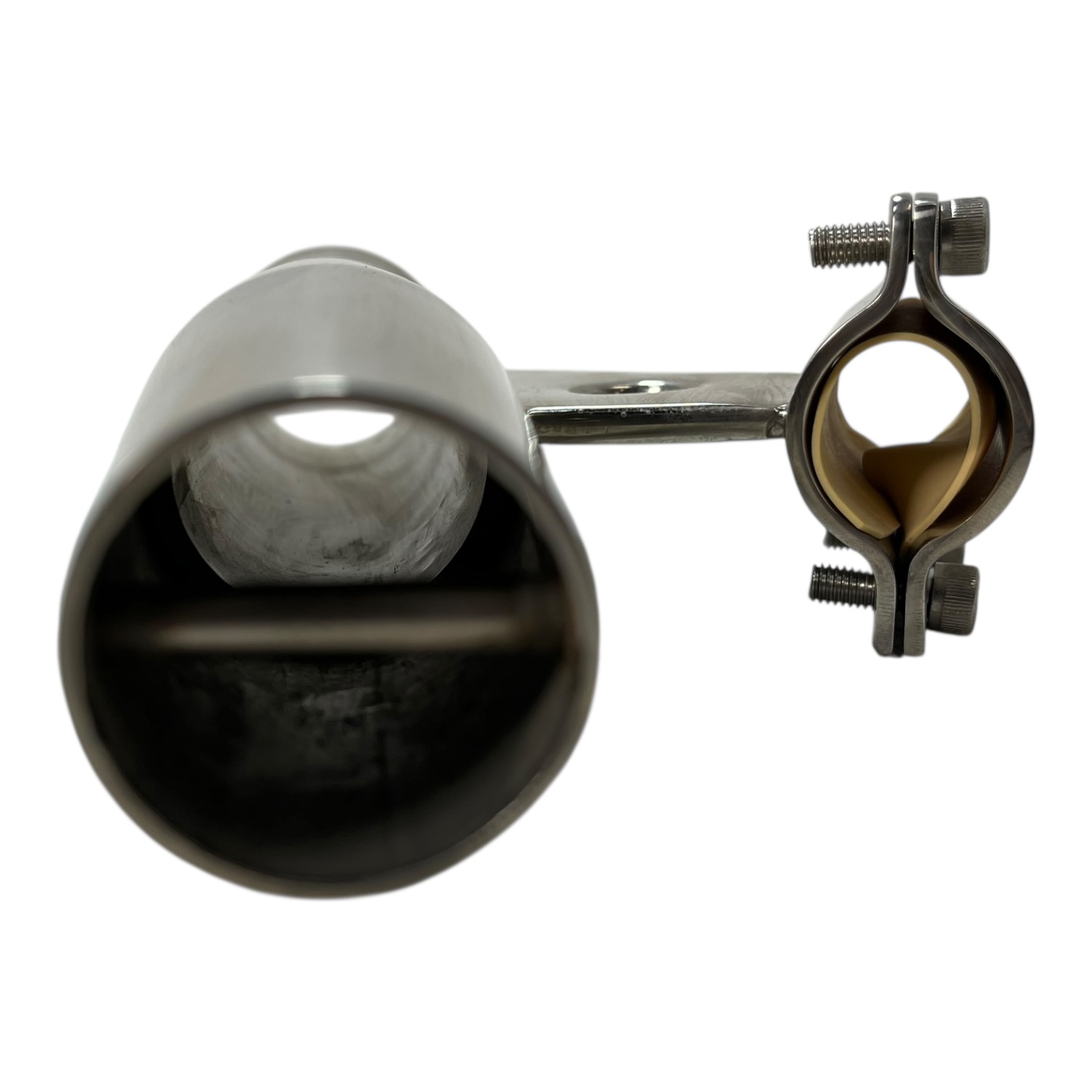 Tigress Silver SS Clamp On Rod Holder 3/4" FOR 1.050" ID Alum. Pipe ...
